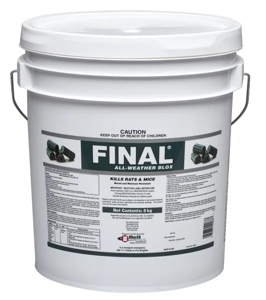 Final Rodent Blox 8kg | Single-Feed Rat & Mouse Bait – Viking Pest